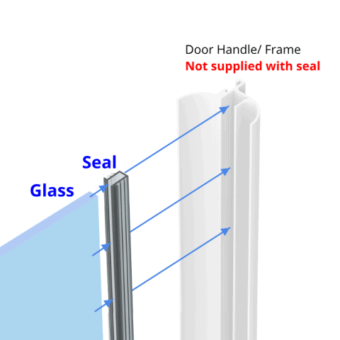 Door Glazing Gasket for 6mm glass - Shower Door Parts NZ